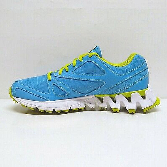 Reebok | Shoes | Reebok Zigtech Athletic Running Sneakers Blue Neon ...